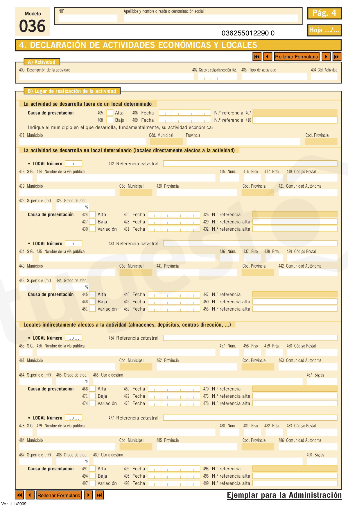 Cómo rellenar el modelo 036 paso a paso | tugesto