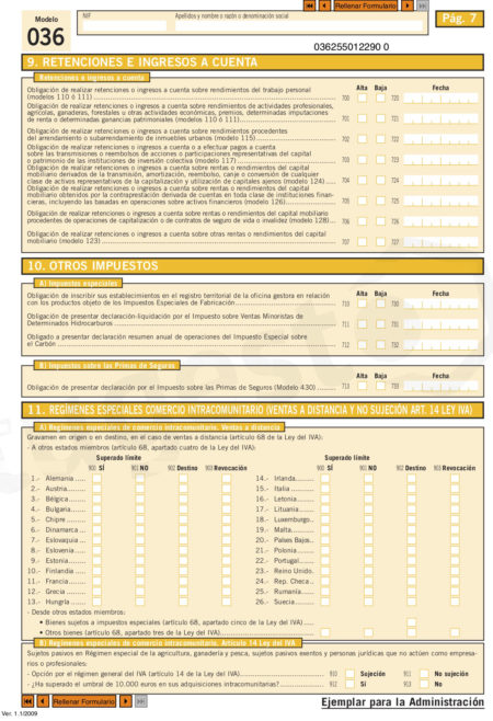 Cómo rellenar el Modelo 036 paso a paso - Blog de tugesto - Aprende a emprender