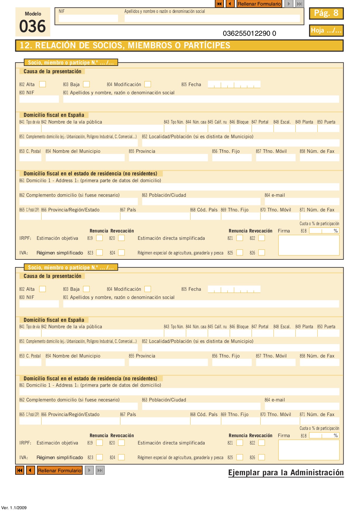 Cómo rellenar el modelo 036 paso a paso | tugesto